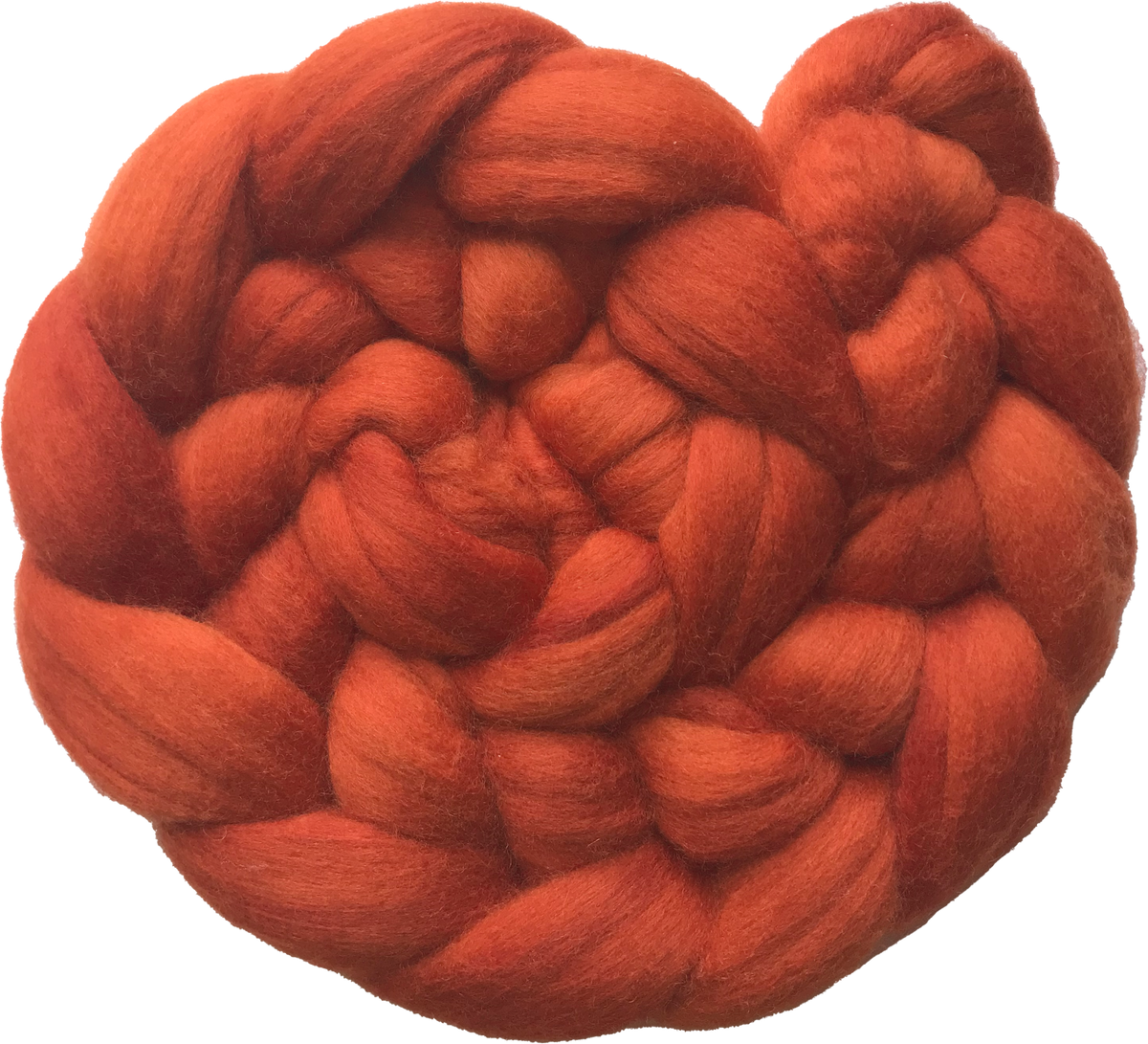 Deep Burnt Orange - Fine Merino Sliver – fibre2go